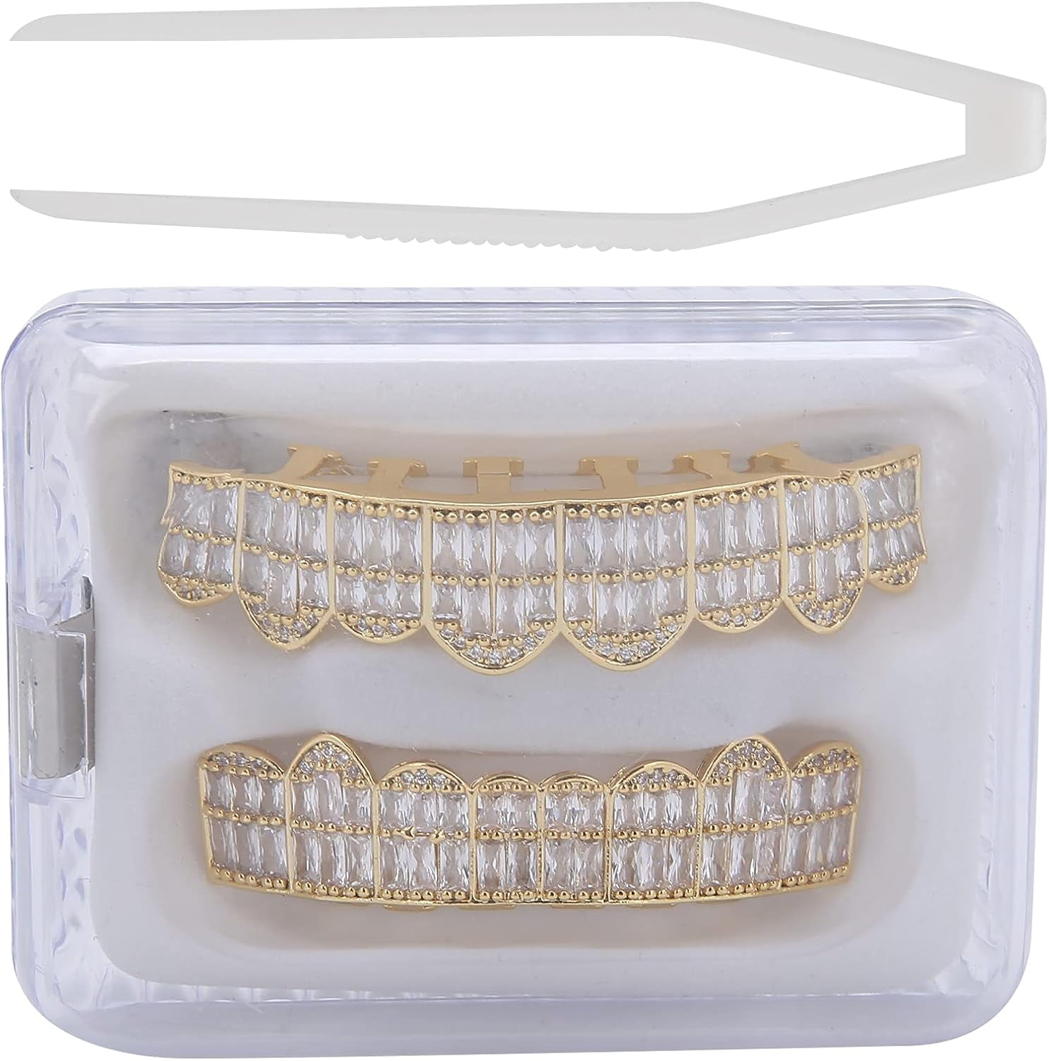 Grillz Braces, Hip Hop Teeth Grill Set Braces, Cold Coated Copper ...