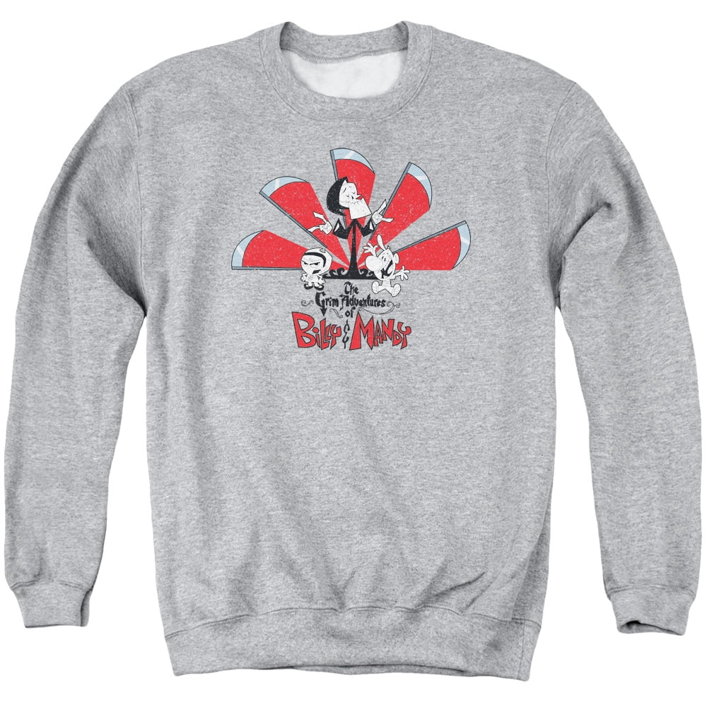 Grim Adventures Of Billy And Mandy Grim Adventures Adult Crewneck ...