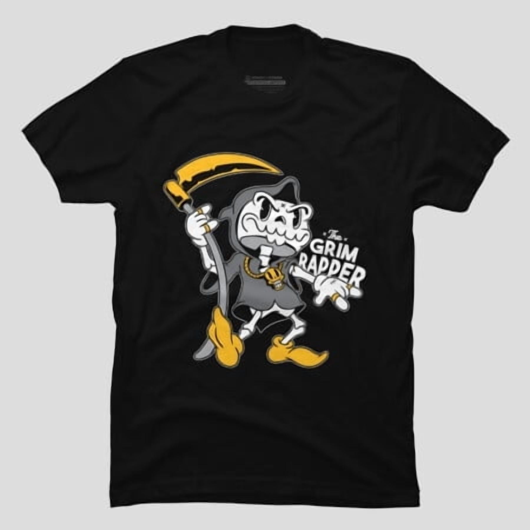 Grim Rapper Funny Hip Hop Parody Graphic, H40112 T-Shirt, for Men and ...