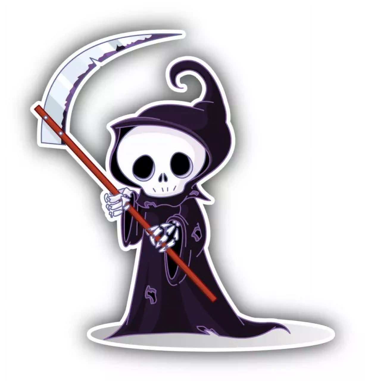 Grim Reaper Cartoon Sticker Phone Decal Water Bottle Stickers Car ...