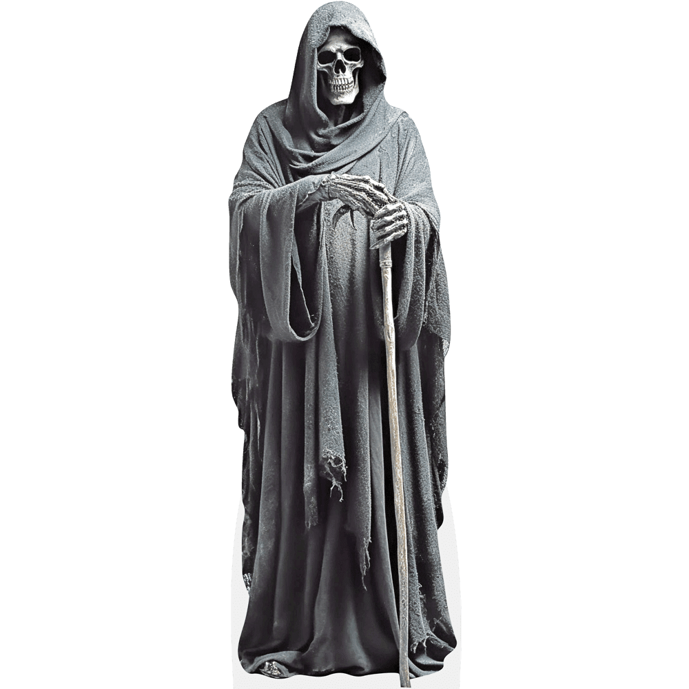 Grim Reaper (Cloak) Mini Cardboard Cutout Standee - Walmart.com