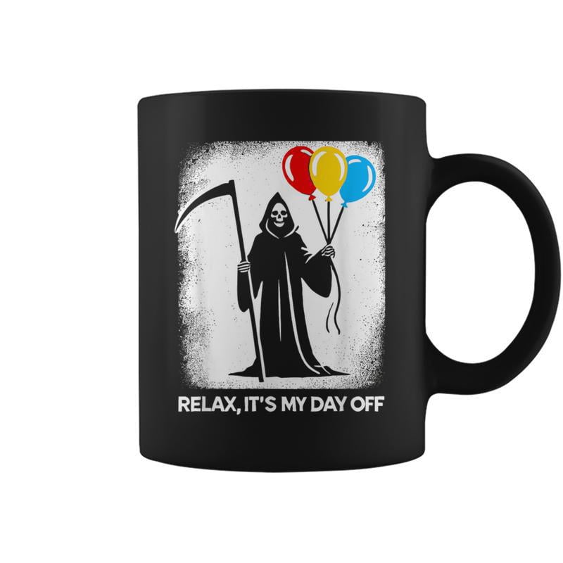 Grim Reaper Day Off Halloween Grim Reaper Coffee Mugs - Walmart.com