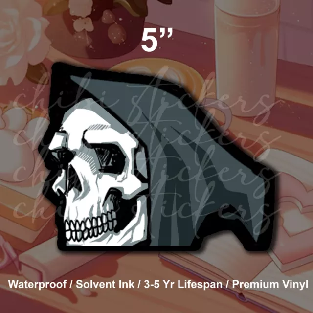 Grim Reaper Death Ghost Bumper Sticker Vinyl Sticker Decal Phone Decal ...