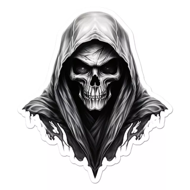Grim Reaper Death Skull Sticker Phone Decal Water Bottle Stickers Car ...