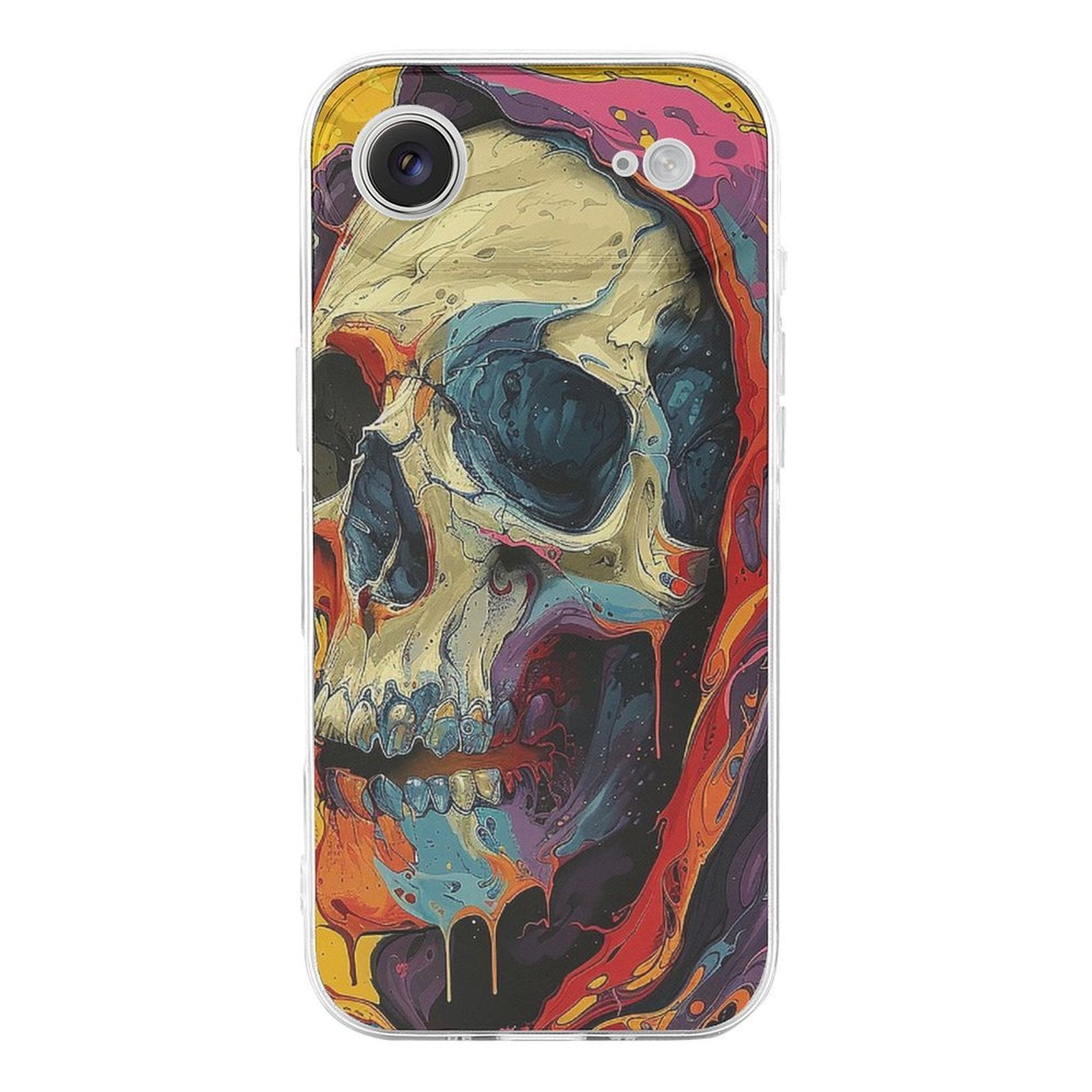 Grim Reaper Funny Psychedelic Phone Case Compatible with iPhone 17 Air ...