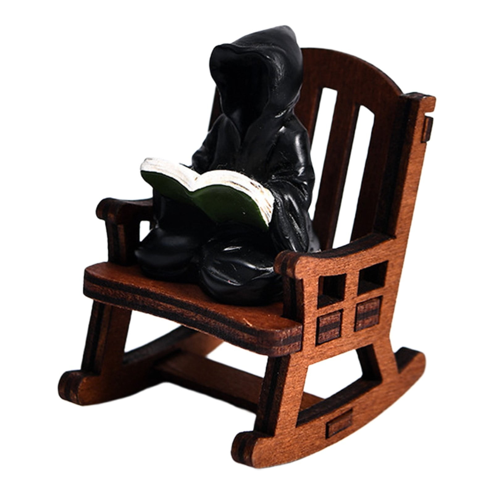 Grim Reaper Miniature Statue - Gothic Decor Figurine For Bookshelf ...