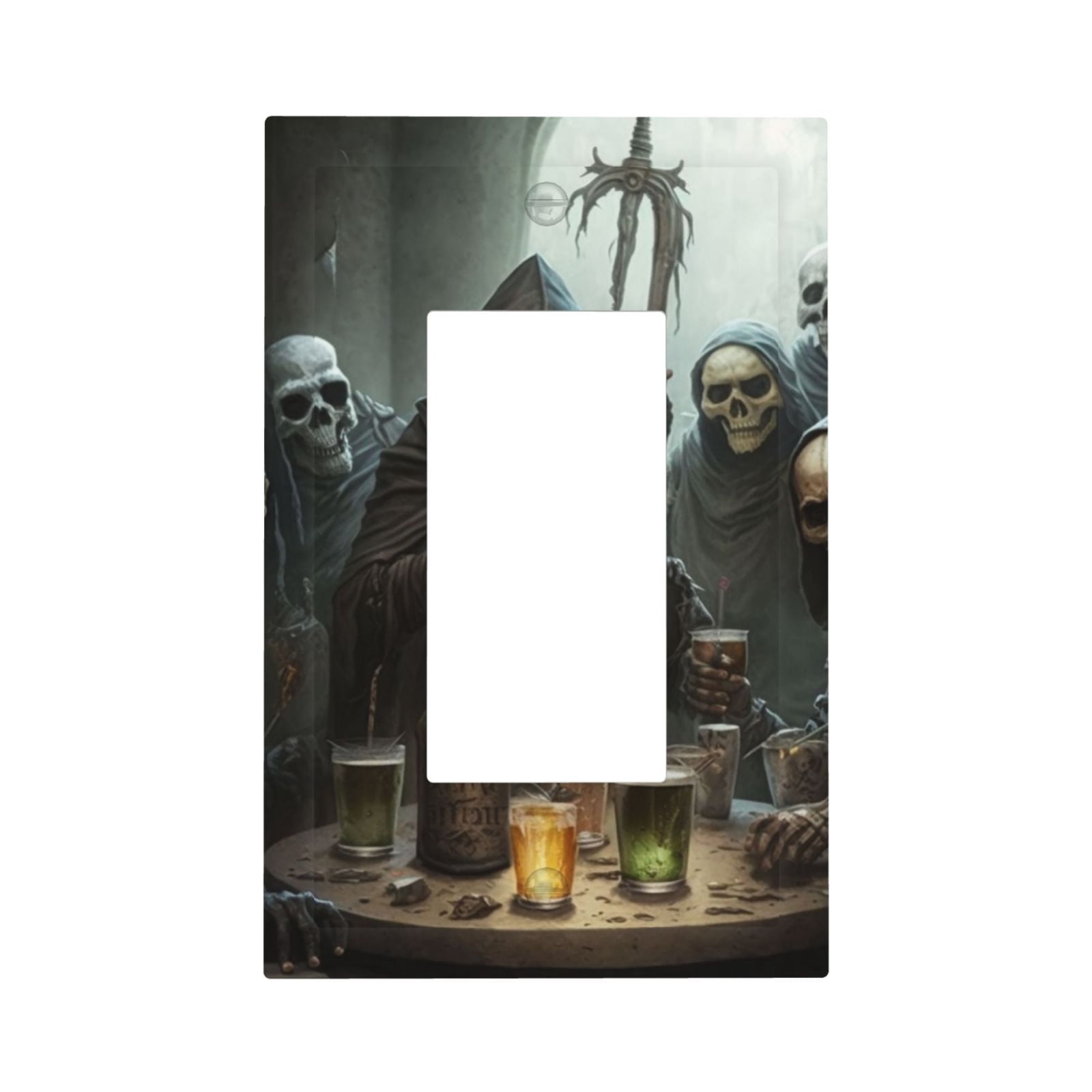 Grim Reaper Party Funny Skull Single Gang Wall Plate 1 Gang Decorative ...
