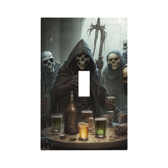 Grim Reaper Party Funny Skull Single Toggle Wall Plate 1 Gang ...