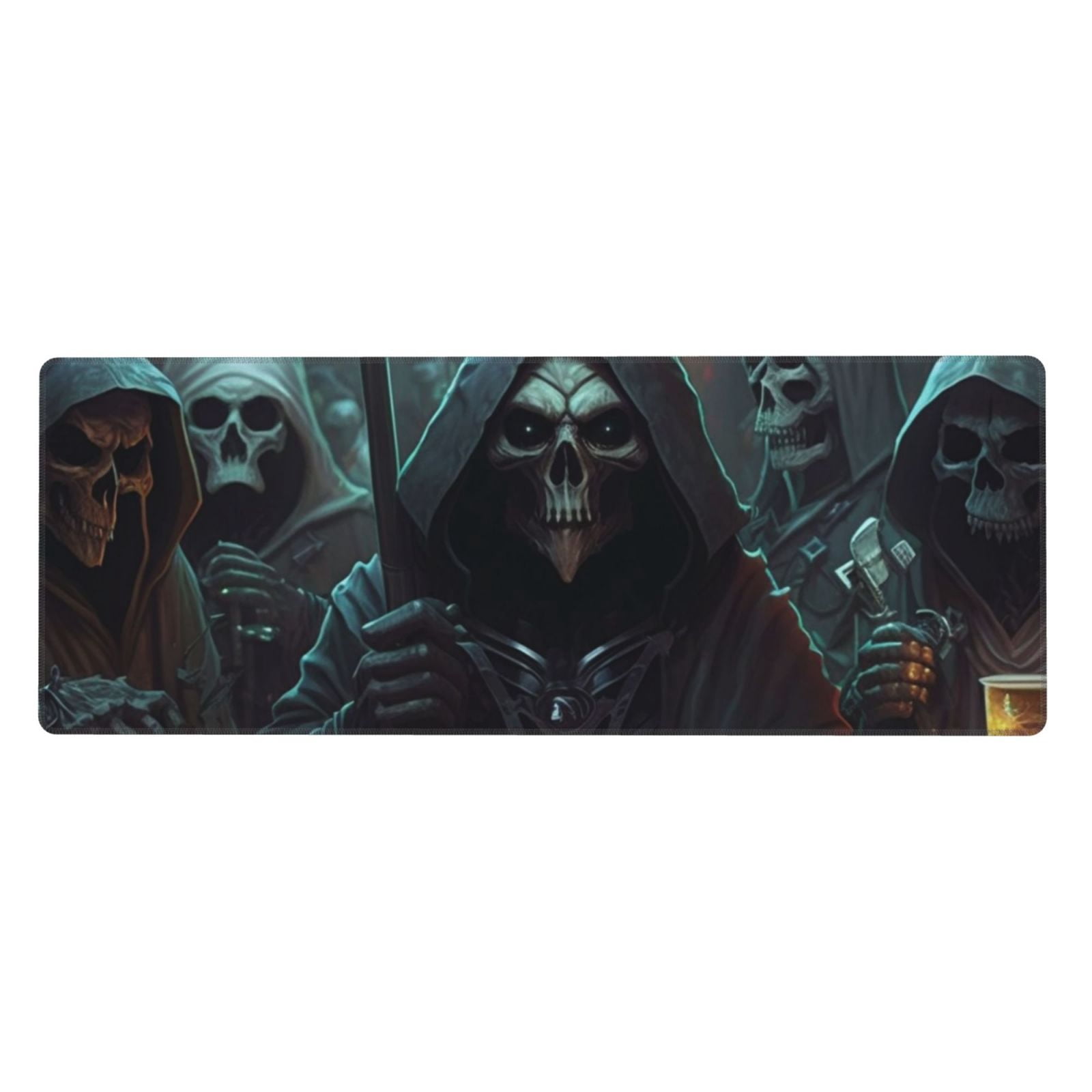Grim Reaper Party Skull Cool Mouse Pad Extended Large Gaming Mousepad ...