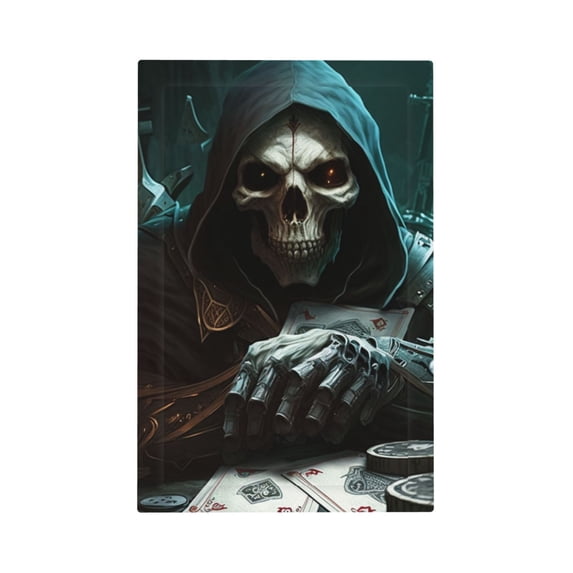 Grim Reaper Playing Poker Death Skull No Device Blank Wall Plate 1 Gang ...