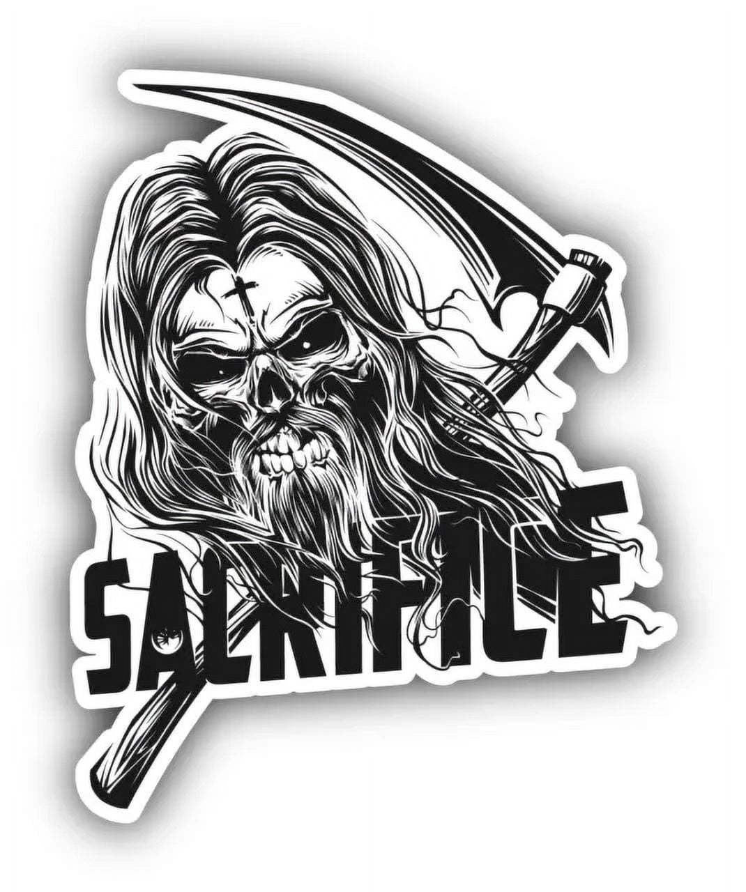 Grim Reaper Sacrifice Sticker Phone Decal Water Bottle Stickers Car ...