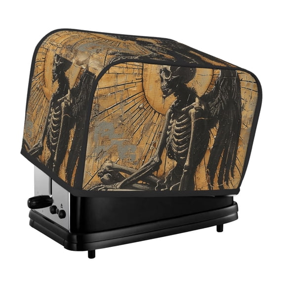 Grim Reaper Skeleton Angel Vintage Horror 2 Slice Toaster Cover Bread ...