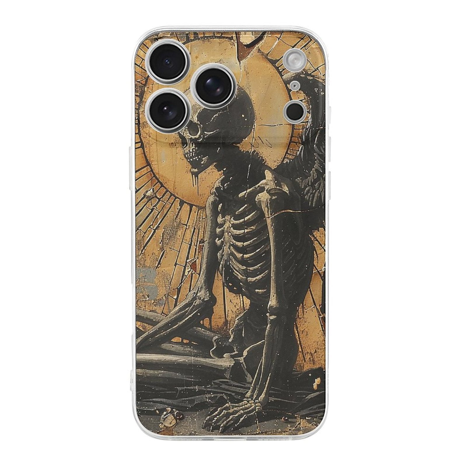 Grim Reaper Skeleton Angel Vintage Horror Phone Case Compatible with ...