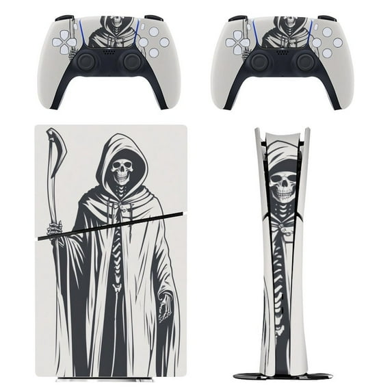 Grim Reaper Sketch Console Skin Bundle for PS5 Pro Slim Disc & Digital ...