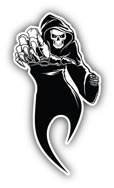 Grim Reaper Sticker Phone Decal Water Bottle Stickers Car Decals ...