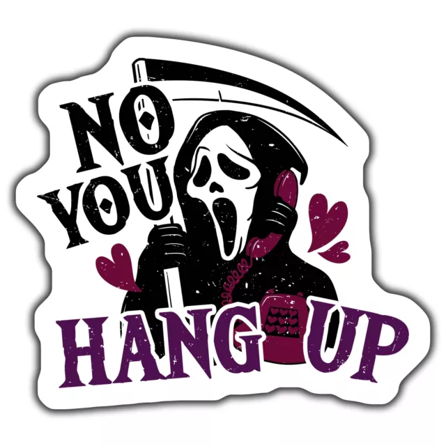 Grim Reaper Sticker, No You Hang Up Sticker, Cute Halloween Sticker ...