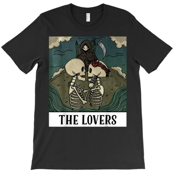 Grim Reaper The Lovers Tarot Card Themed Men Women Romantic Dark Humor ...