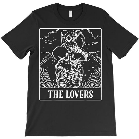 Grim Reaper The Lovers Tarot Card Themed Men Women Romantic Dark Humor ...