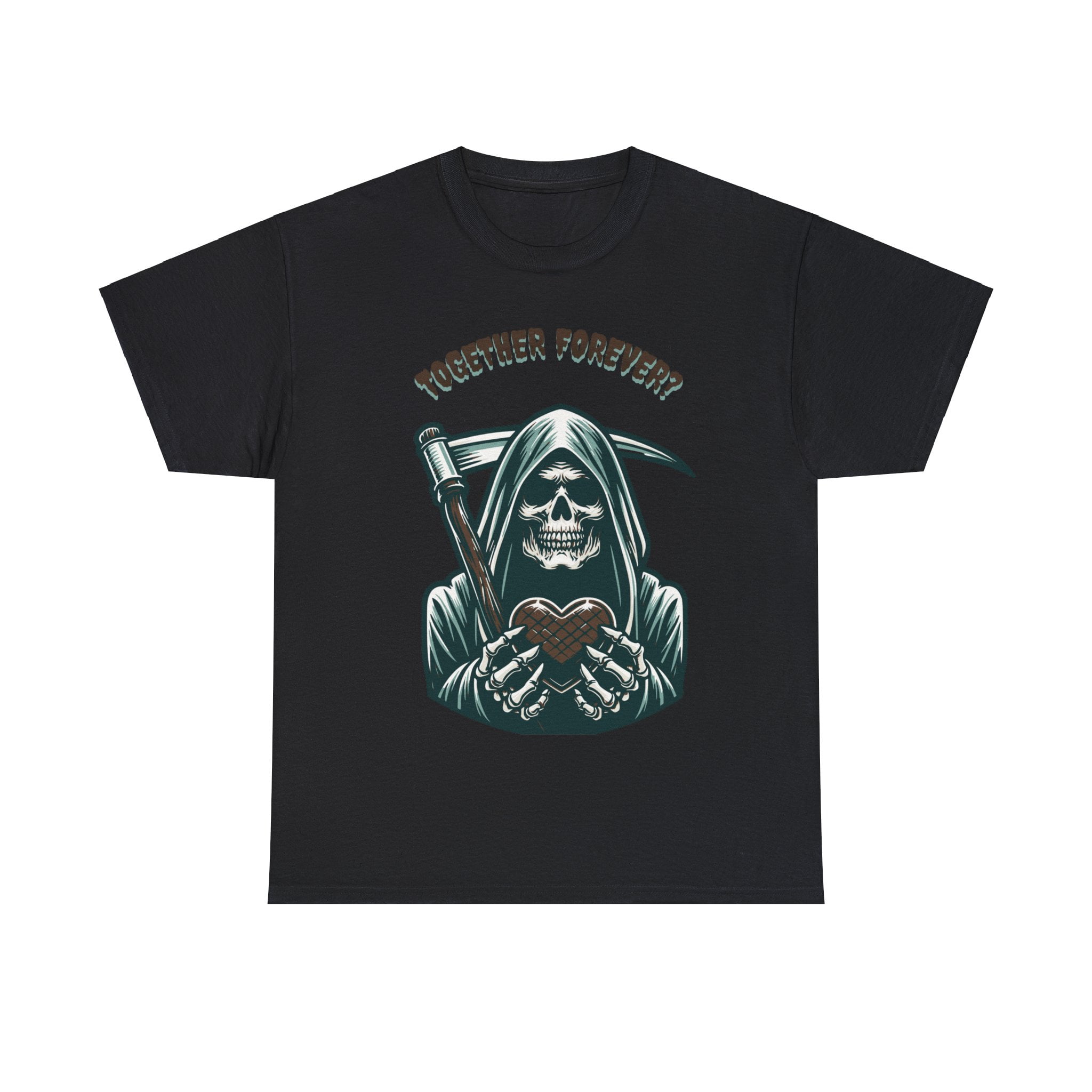 Grim Reaper Together Forever Black Unisex Graphic Tee - Walmart.com