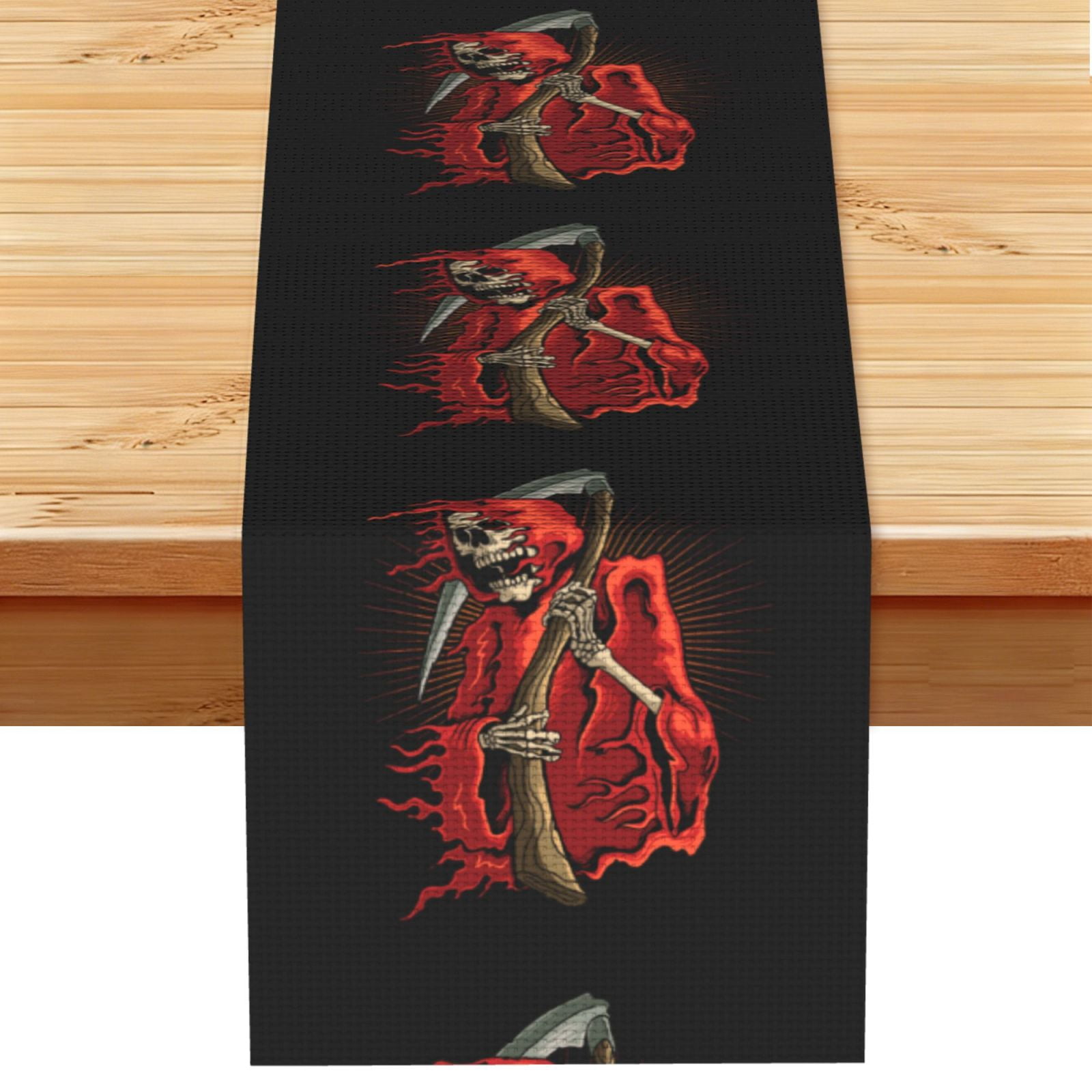 Grim Reaper With Scyth Table Runner 13x72 Inch for Dining Table Kitchen ...