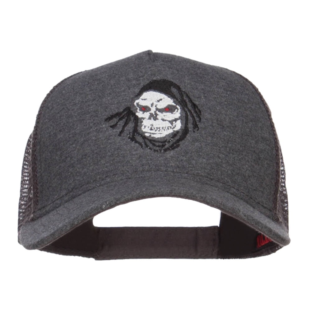 Grim Ripper Embroidered Jersey Mesh Cap - Grey Black OSFM - Walmart.com
