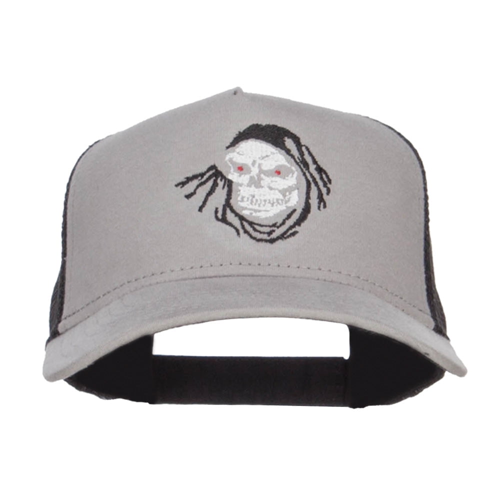 Grim Ripper Embroidered Jersey Mesh Cap - Heather Charcoal OSFM ...