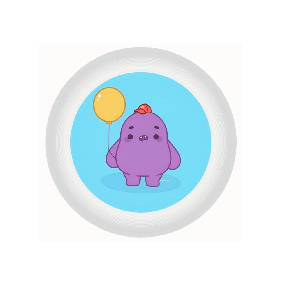 Grimace Patterned Frisby Slip Resistant And Stable Throw With A Hidden ...