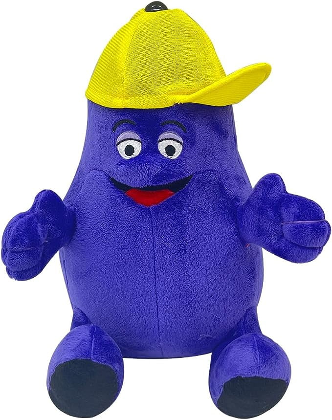Grimace Shake Yellow Hat, 7.8 inch Grimace in Yellow Hat Plush Toys ...