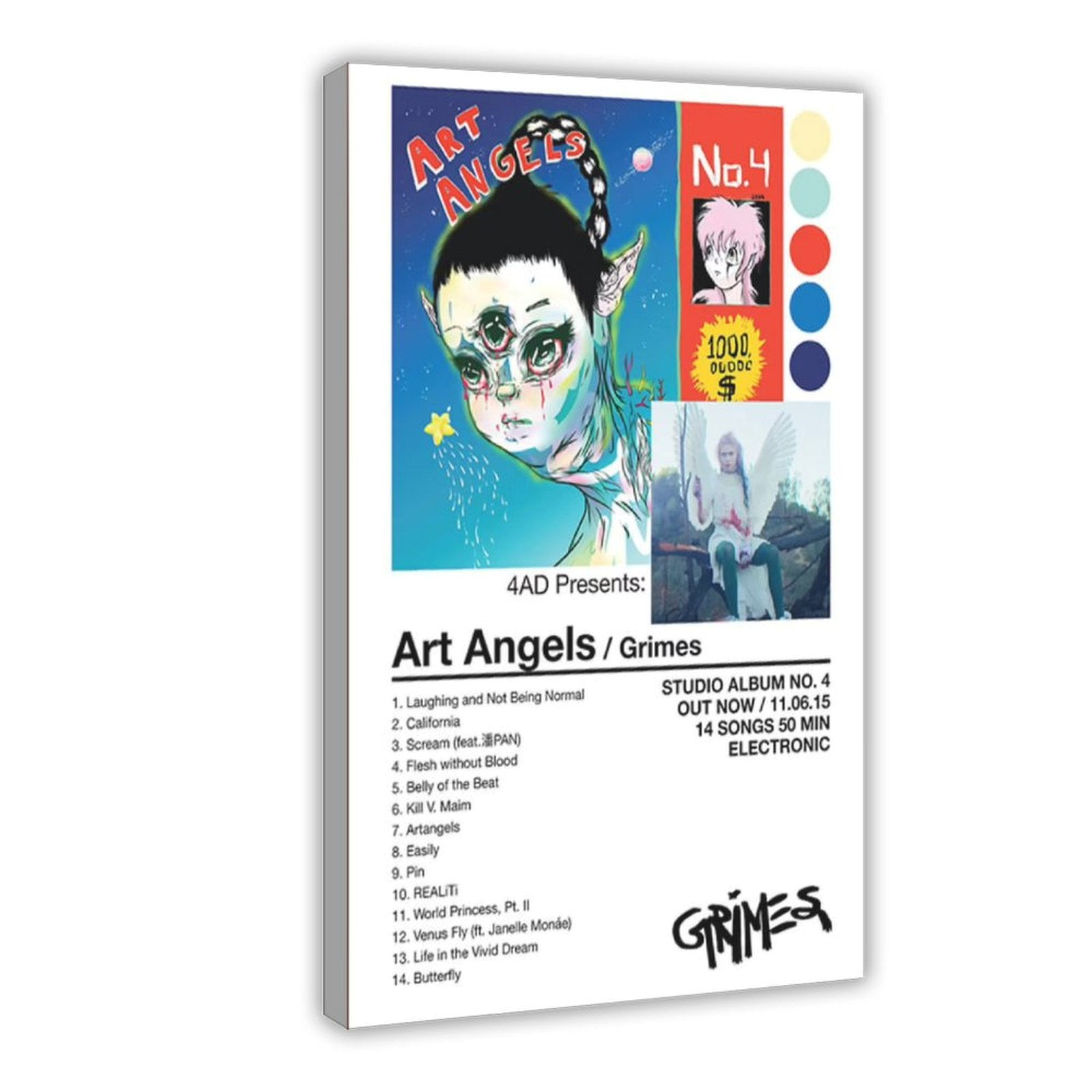 Grimes Art Angels Music Posters Art Print Bedroom Decor for Wall Art ...