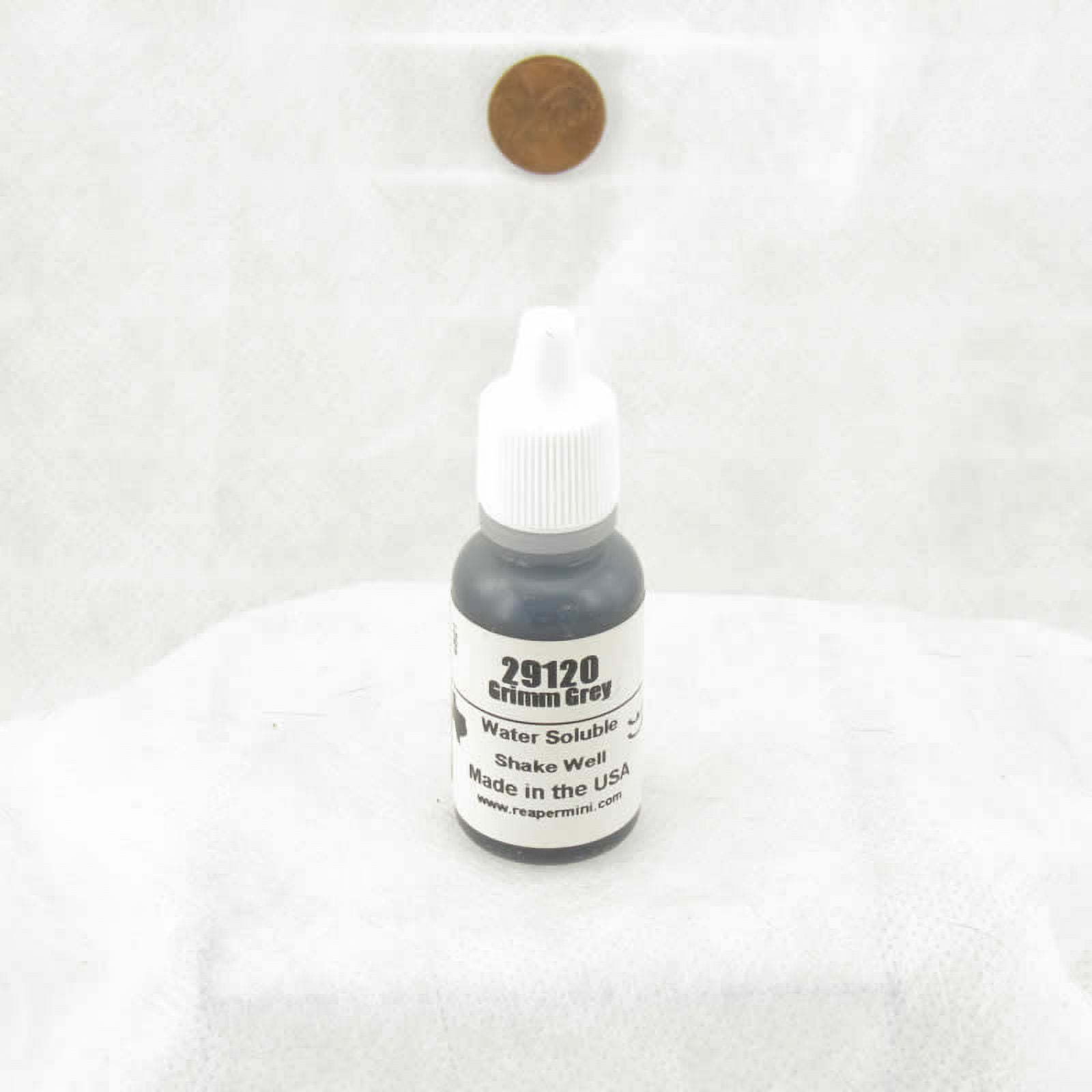 Grimm Grey Acrylic Reaper Master Series Hobby Paint .5oz Dropper Bottle ...