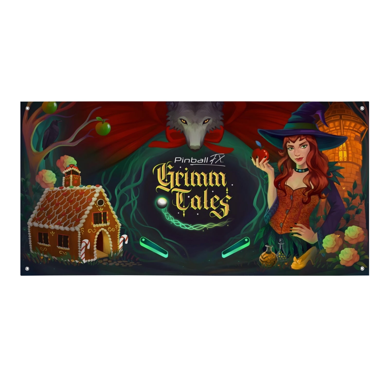 Grimm's Fairy Tale Classics-Theme Backdrops Banner Birthday Party Decor ...