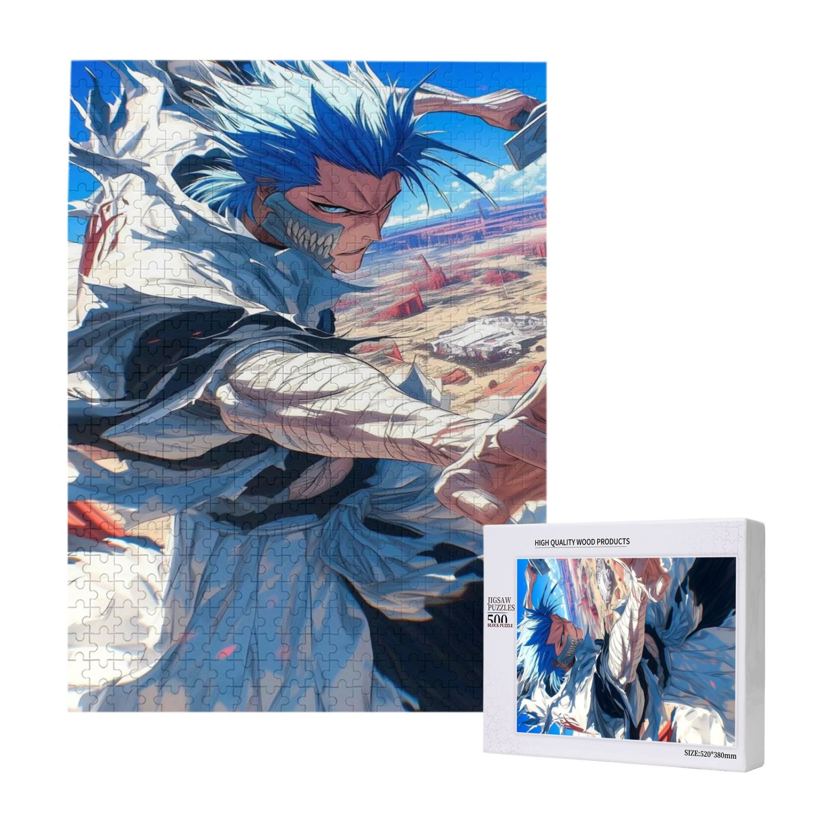 Grimmjow Jeagerjaques Jigsaw Puzzle Interactive Brain Teaser Board Game ...