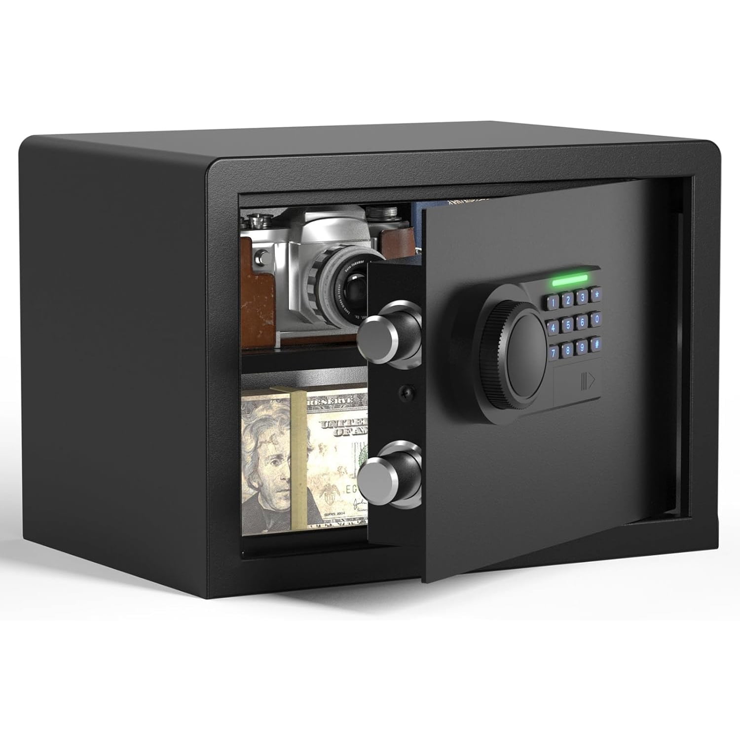 Fireproof Waterproof Safe Box - (0.77 CU. ft.) Home Secure Money ...