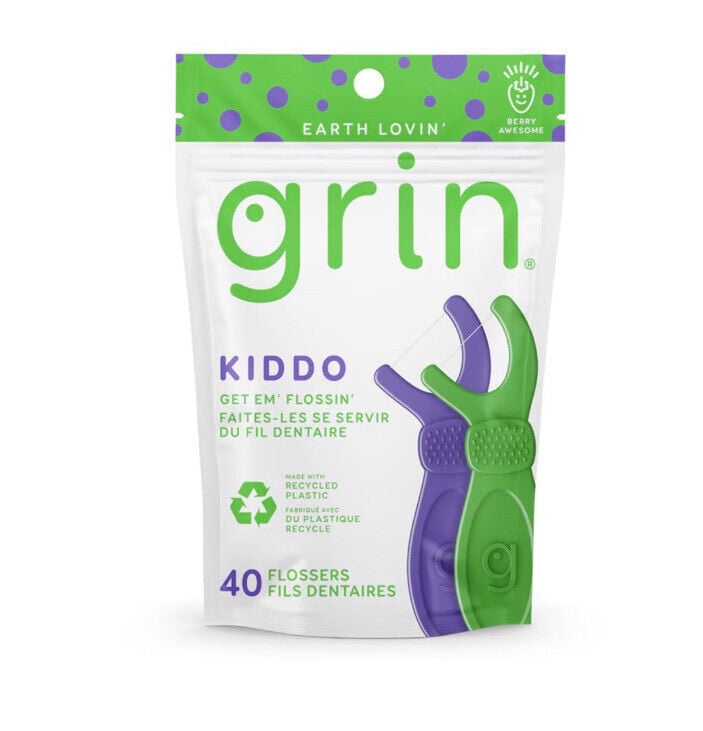 Grin Kiddo Kids Flossers Jumbo Grip Oral Care 40ct - Walmart.com