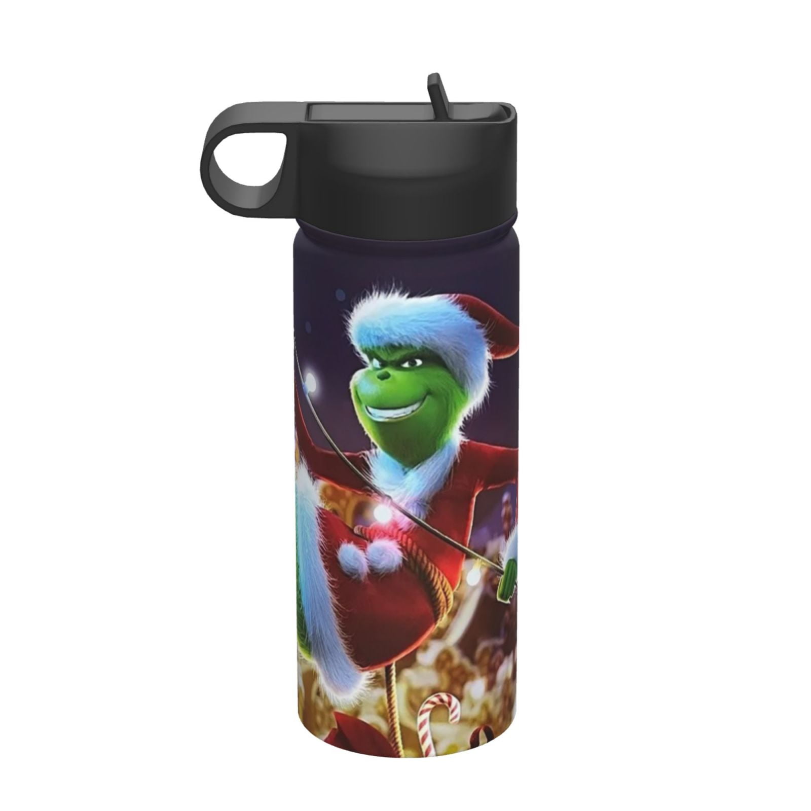 Grinch 18 Oz Insulated Water Bottle, Reusable Stainless Steel Metal ...