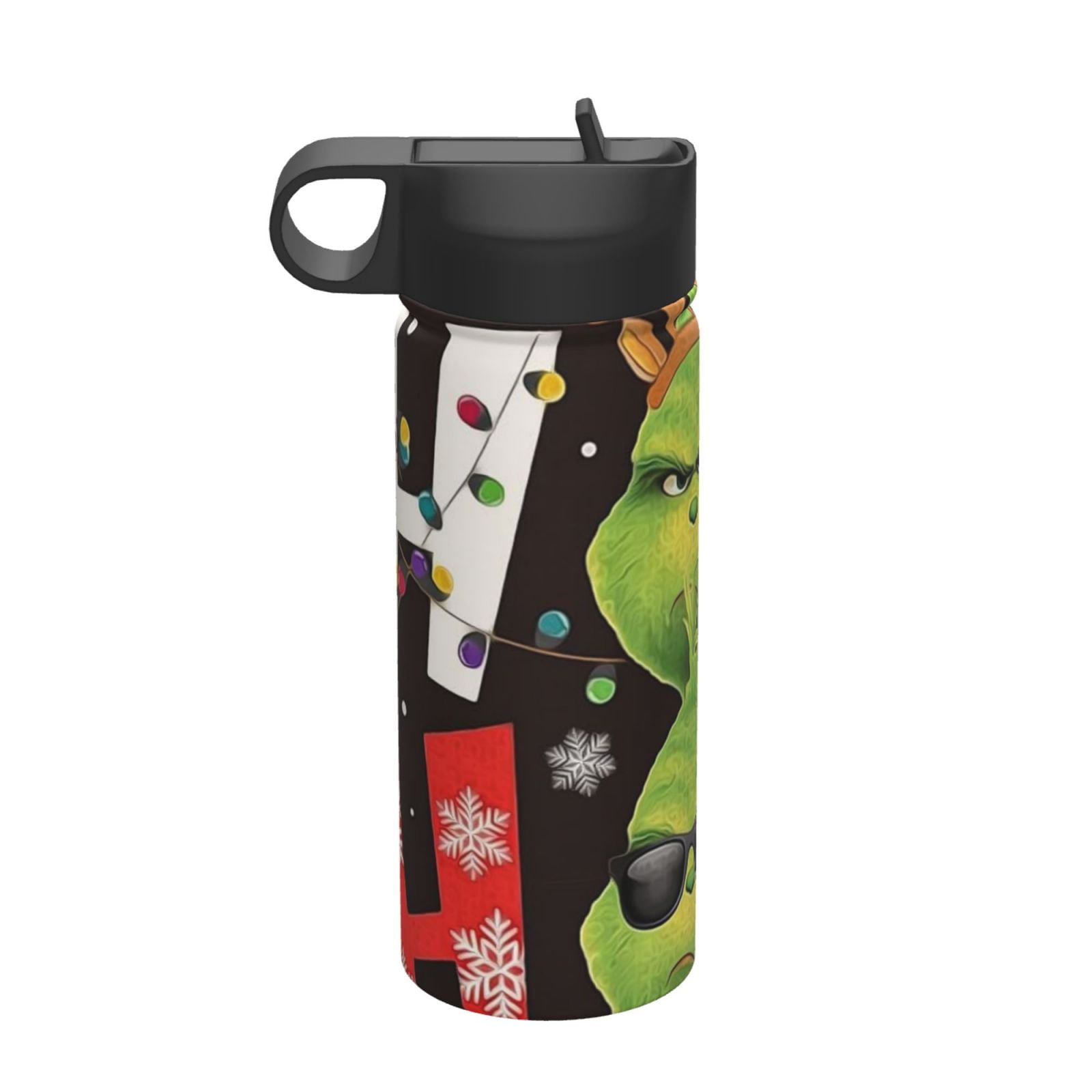 Grinch 18oz Insulated Water Bottle With Handle, Stainless Steel Water ...