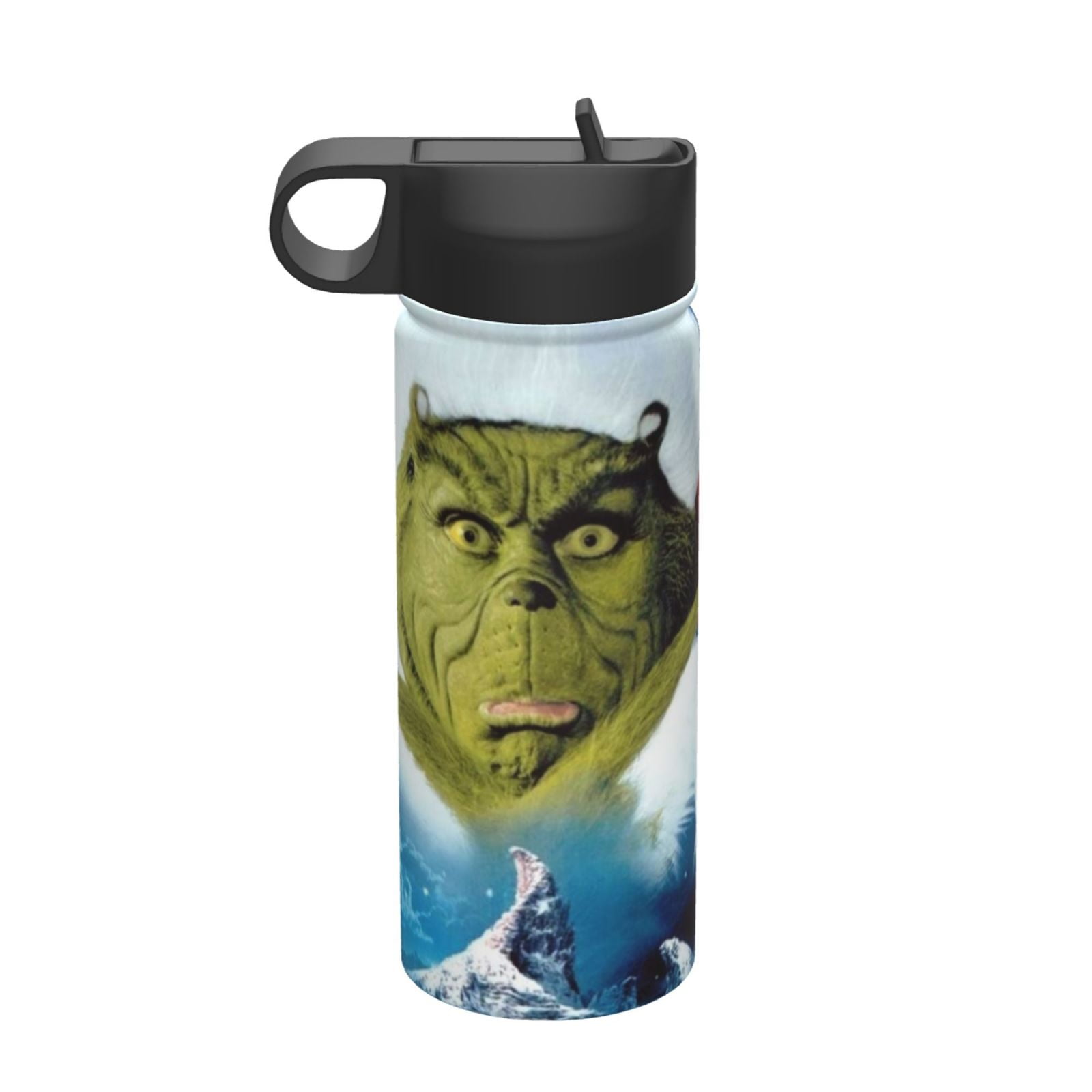 Grinch 18oz Insulated Water Bottle With Handle, Stainless Steel Water ...