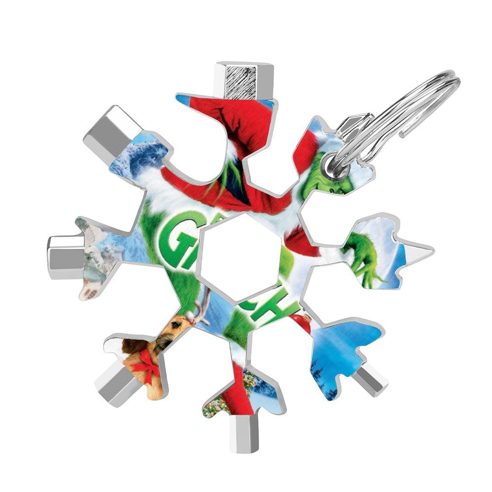 Grinch 19-in-1 Snowflake Multi Tool, Bottle Opener/Flat Phillips ...