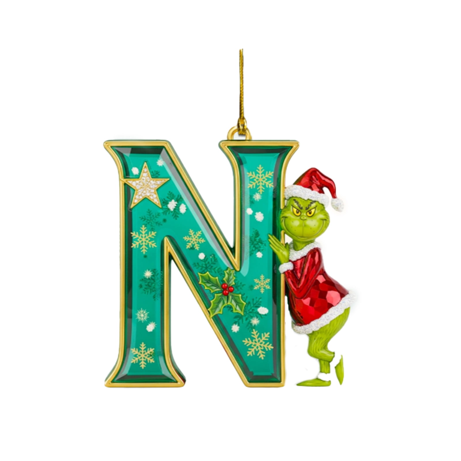 Grinch 2D Christmas Decoration Pendant With 2D Grinch-Themed Patterns ...