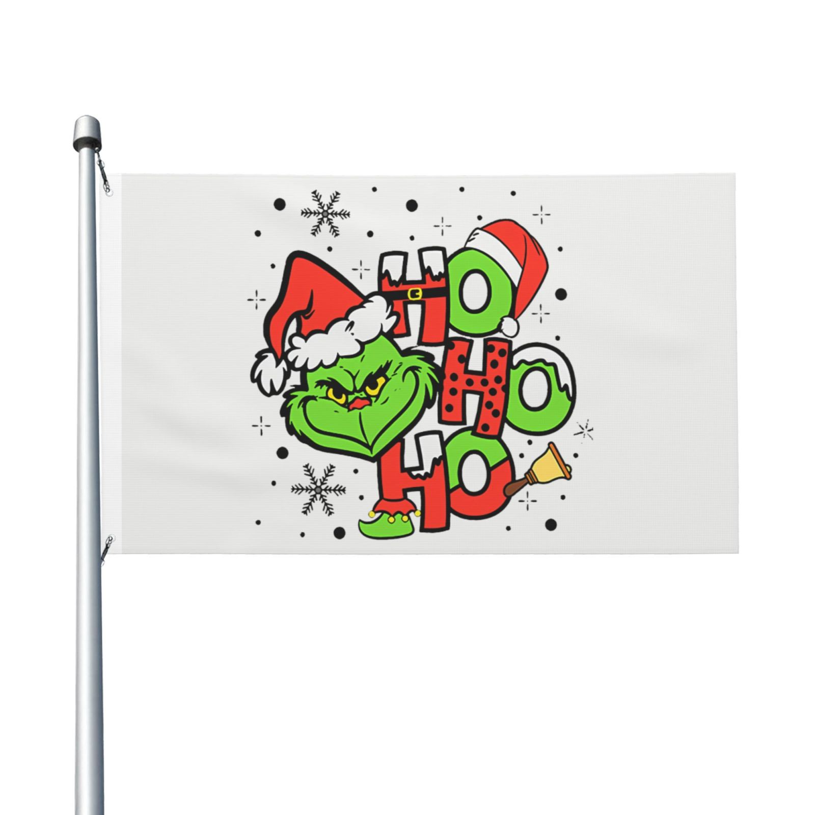 Grinch 3x5ft Face Flag Fade Proof Holiday Fall Flag Outdoor Banner With ...