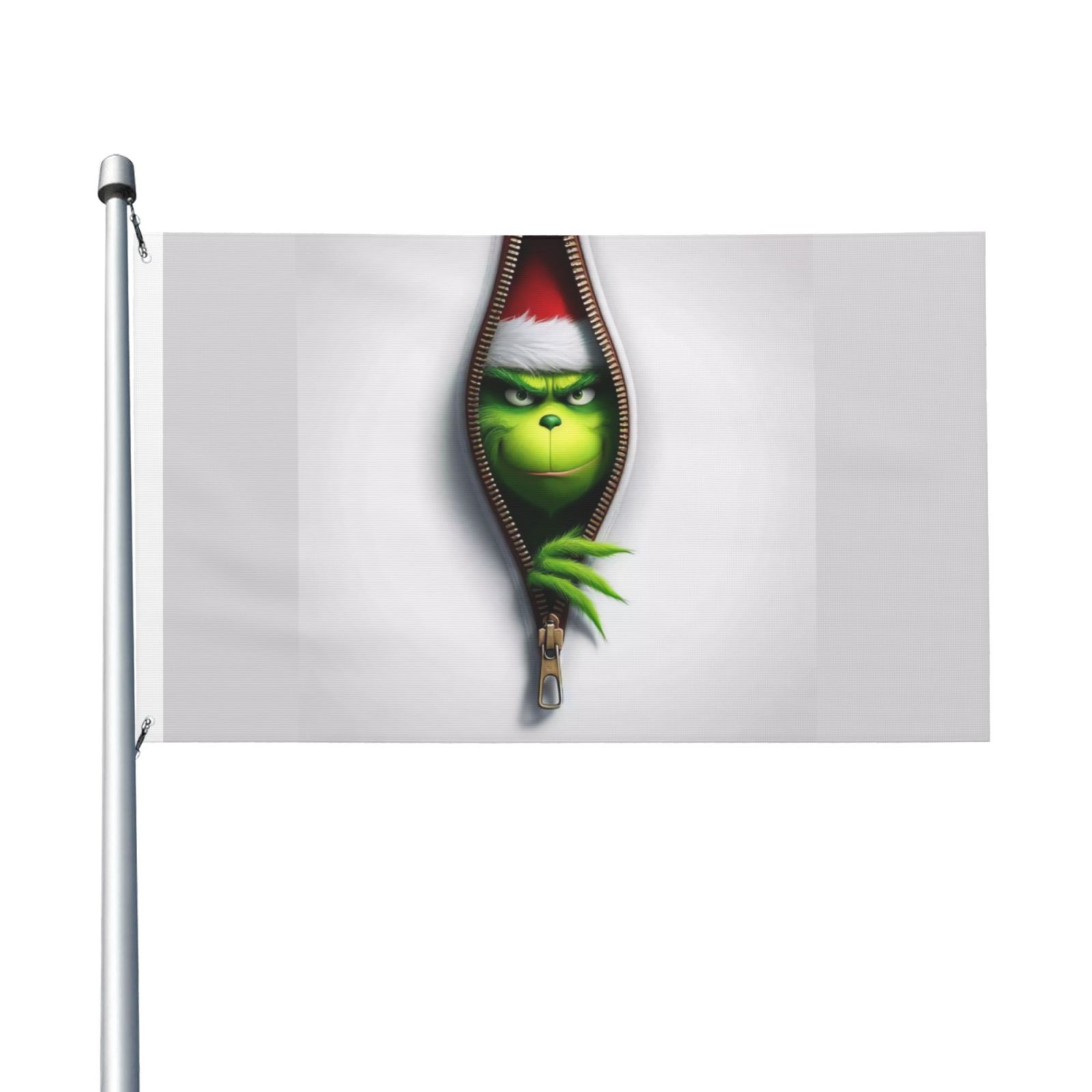 Grinch 3x5ft Face Flag Fade Proof Holiday Fall Flag Outdoor Banner With ...