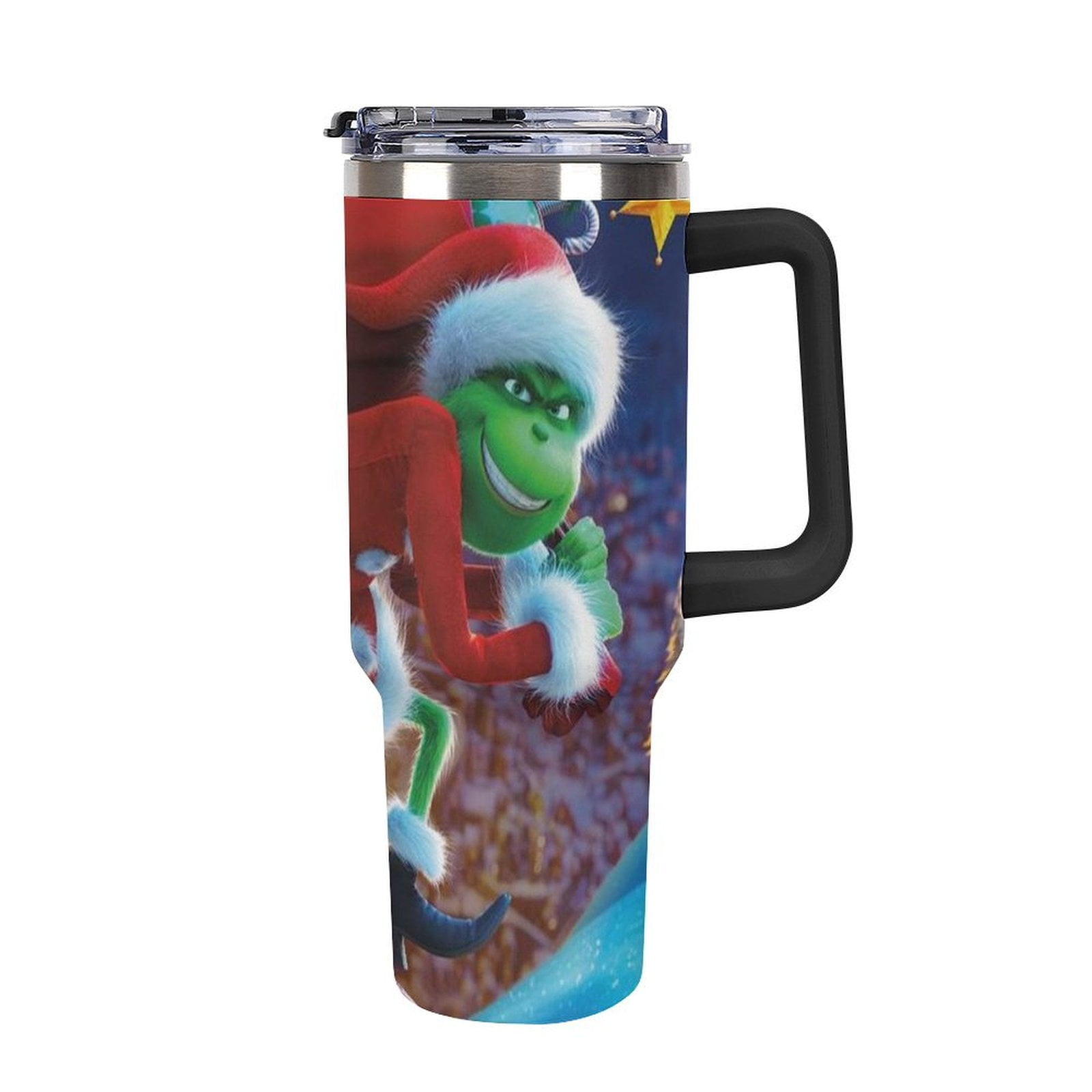 Grinch 40 Oz Tumbler With Handle And Straw, Stainless Steel Vacuum ...