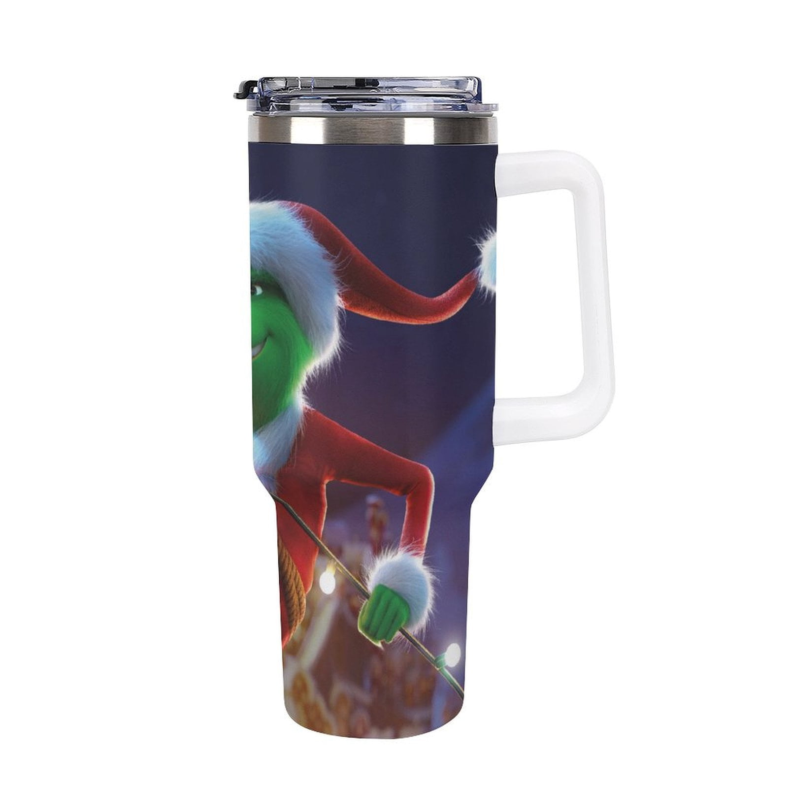 Grinch 40 Oz Tumbler With Handle And Straw, Stainless Steel Vacuum ...