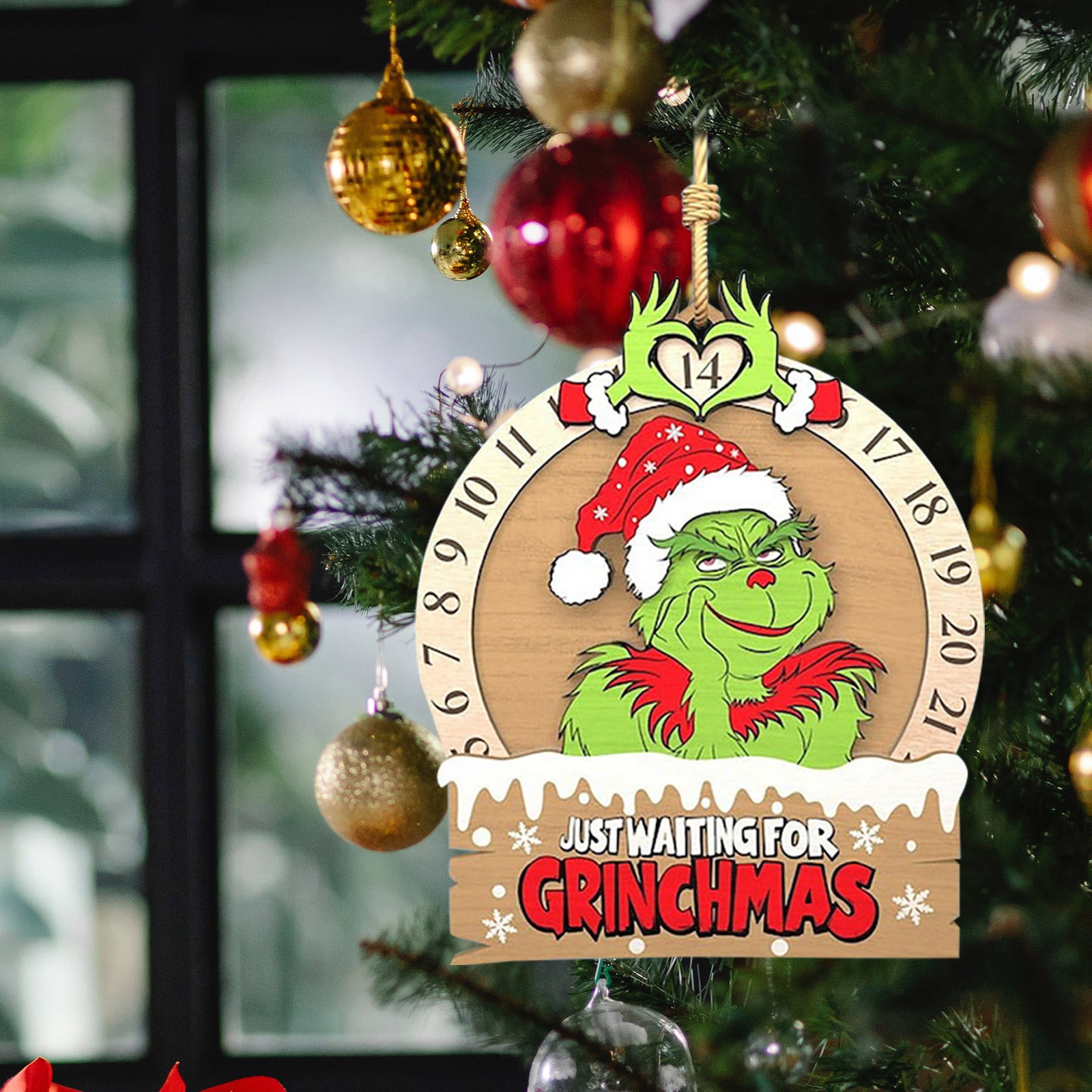 Grinch Advent Calendar 2024,Grinch Countdown Tokens,Grinch Calendar ...