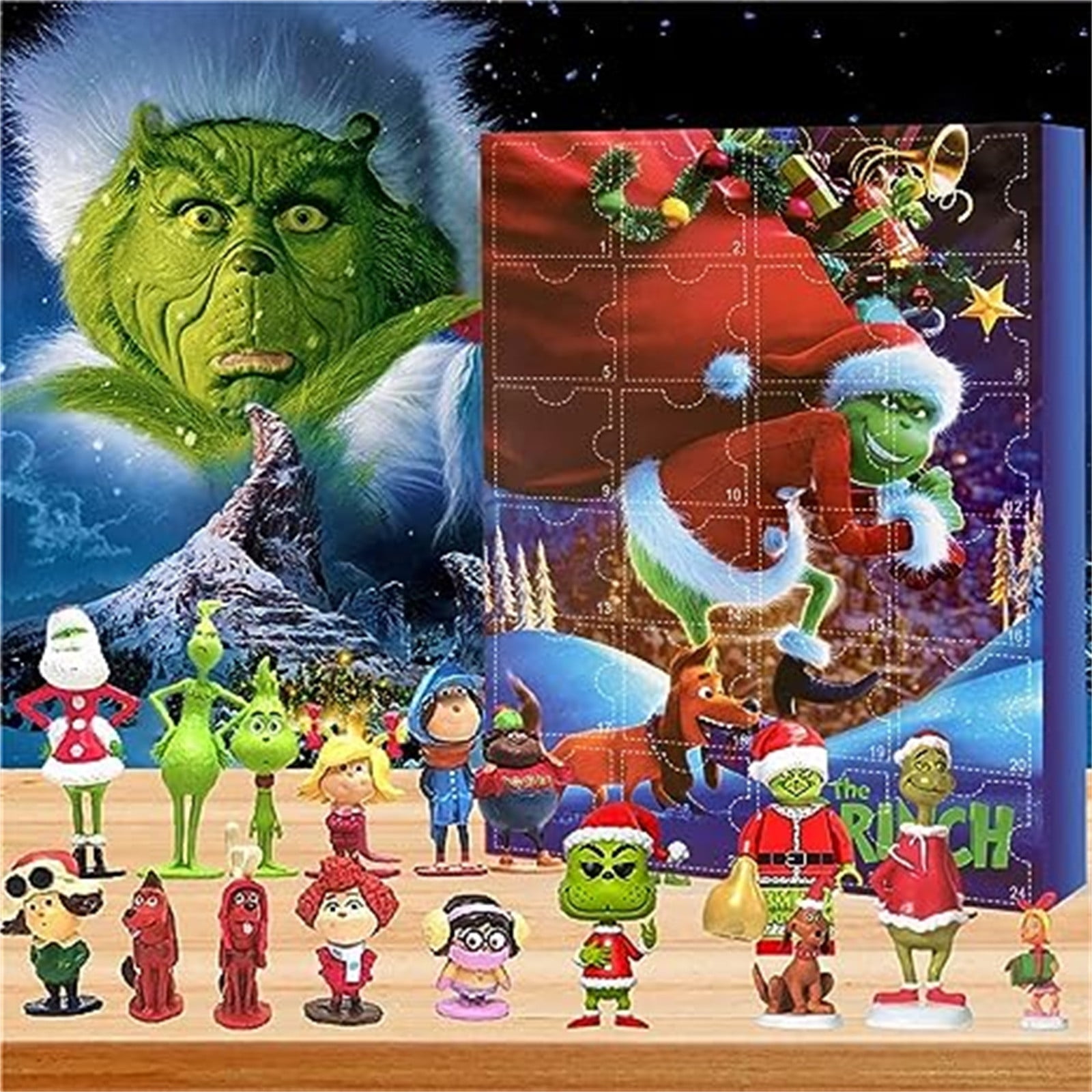 Grinch Advent Calendar 2024 Kids, 24 Days Christmas Countdown Calendar ...