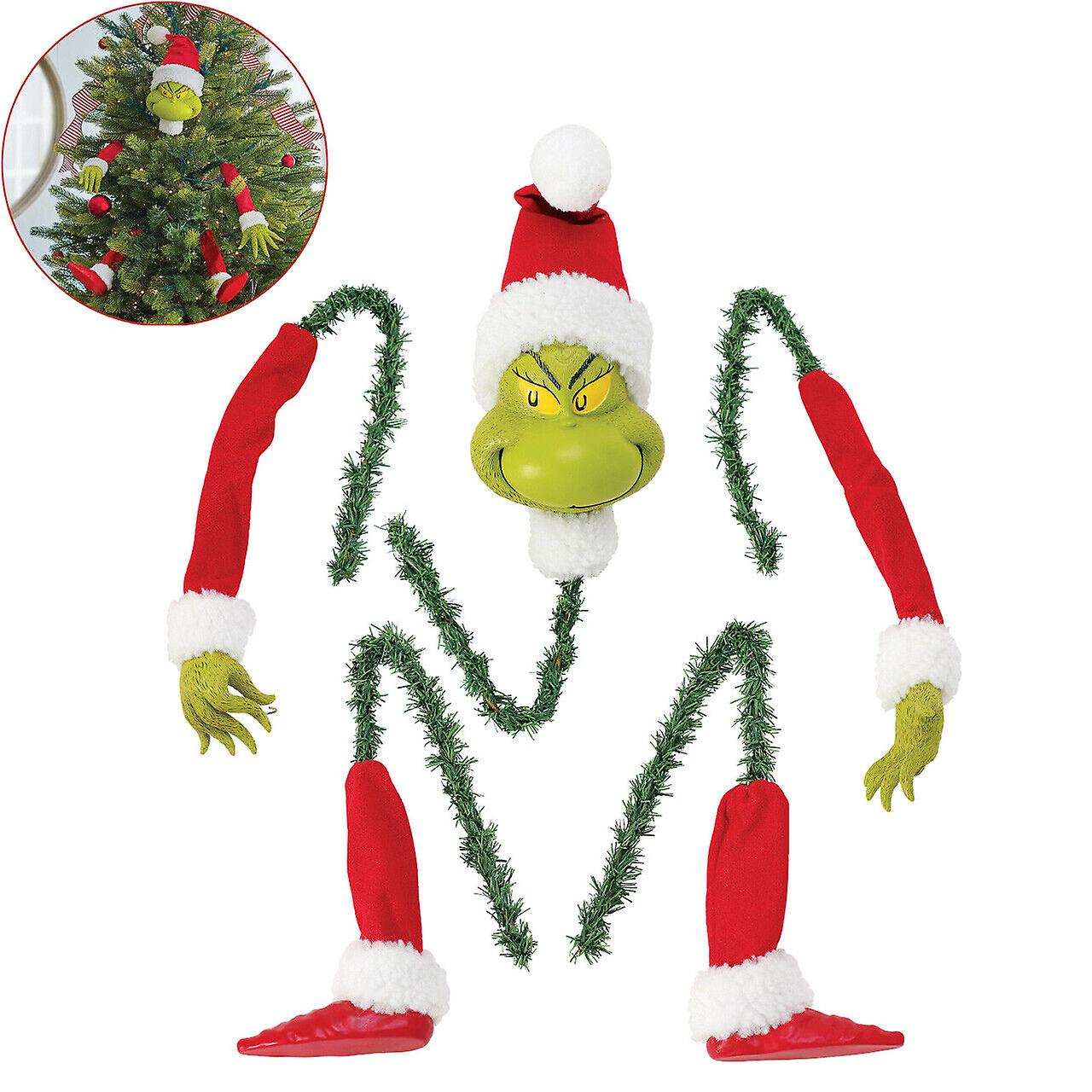 Grinch Arm Leg Head Ornaments Holder Christmas Tree Decorations Xmas ...