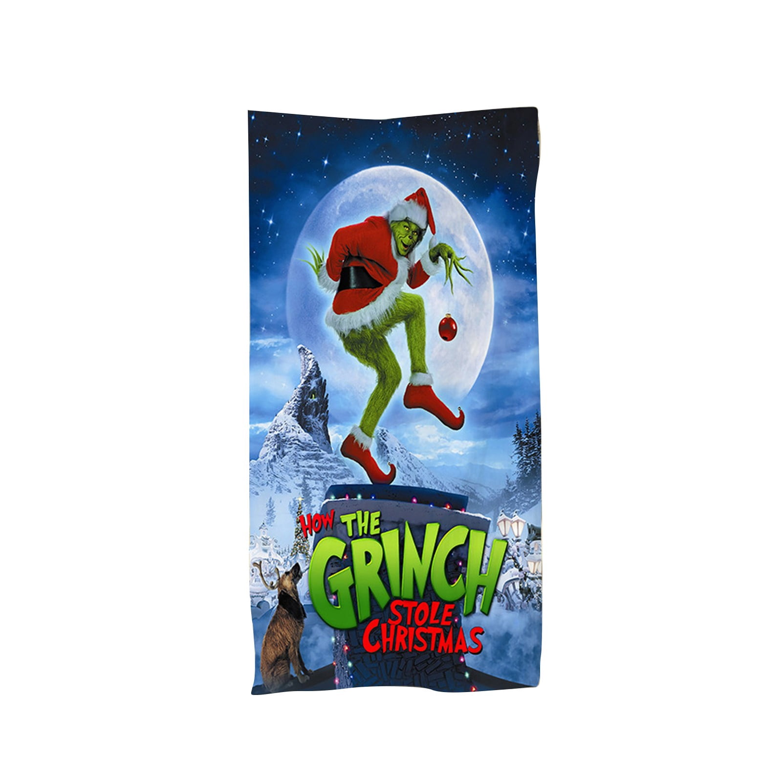 Grinch Beach Towel, Grinch Beach Blanket, Christmas Grinch Printed Bath ...