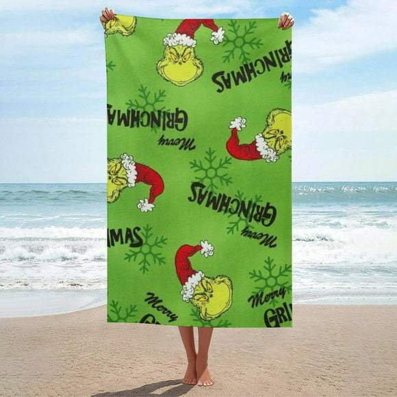 Grinch Bath Towels