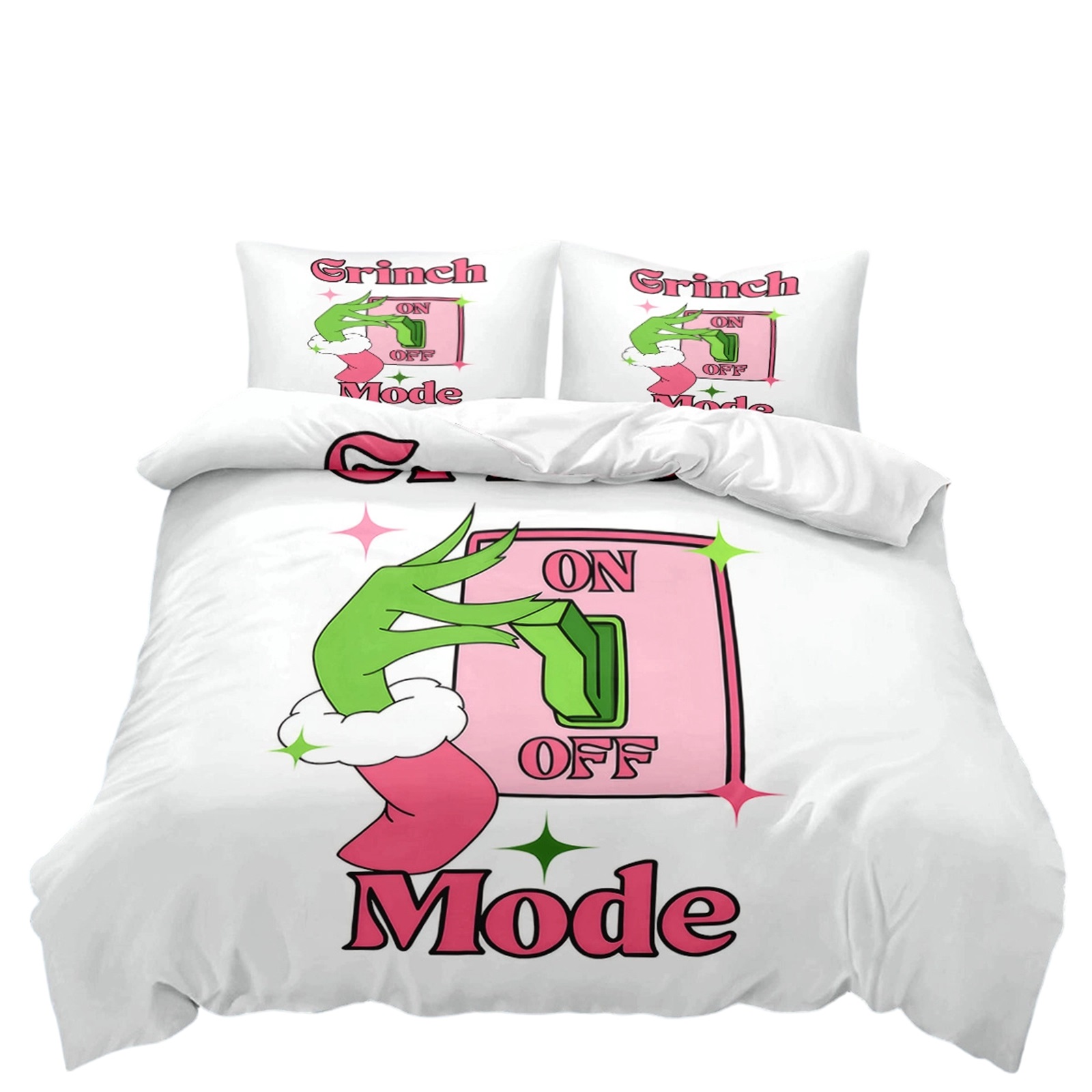 Grinch Bedding, Grinch Christmas Decorations, Grinch Decor, Three Piece ...