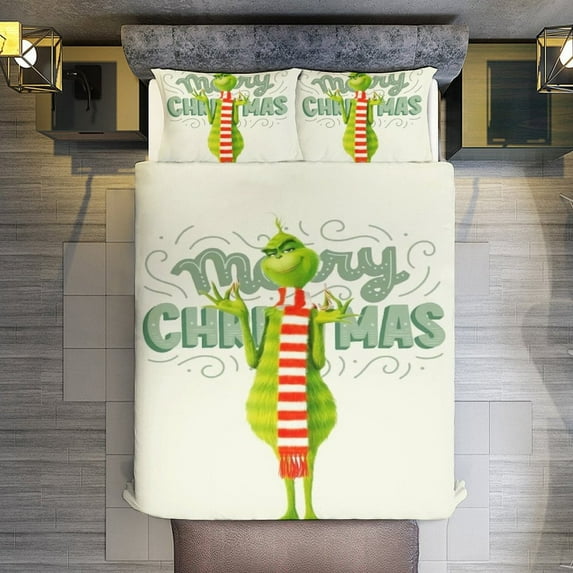 Grinch Bedding Set for Teen Girls Boys,Duvet Cover Sets with ...